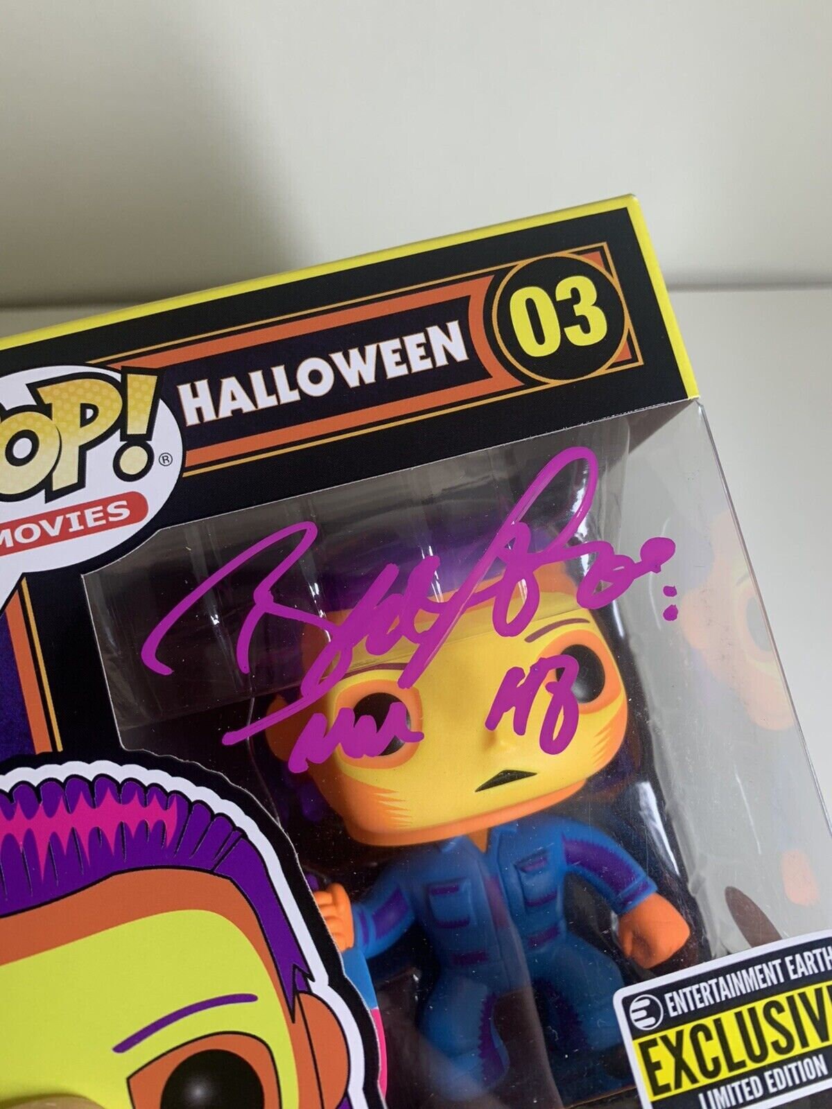 Brad Loree Signed Michael Myers Blacklight Funko Pop- Halloween JSA COA ...