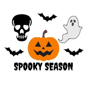 Spooky Season Cross-stitch Pattern - Etsy