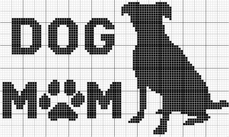 Dog Mom Cross-stitch Pattern - Etsy