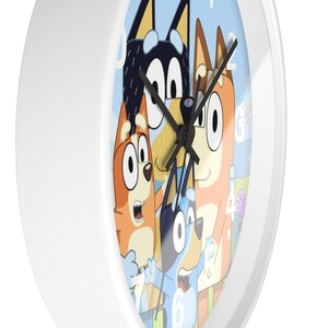 Bluey Wall Clock for Kids Room Decor Bluey & Bingo Design Perfect Gift ...