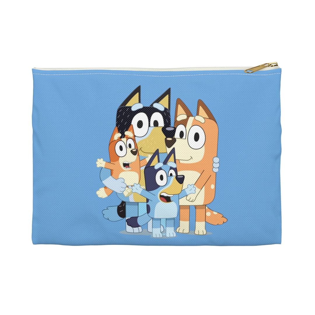 Kids Bluey Travel Pouch, Kids Accessory Bag, Bluey Travel Accessory ...