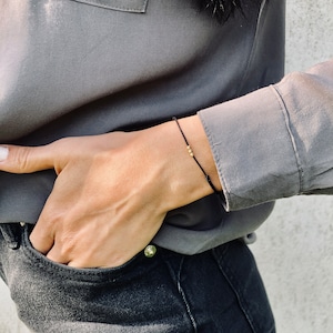 Red String Bracelet for Men, 14k Solid Gold Bracelet Men, Kabbalah ...