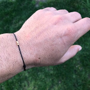 Red String Bracelet for Men, 14k Solid Gold Bracelet Men, Kabbalah ...