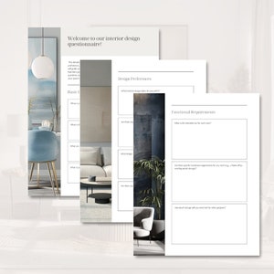 Interior Designer Client Questionnaire Template | Interior Design ...