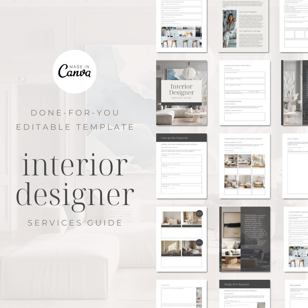 Interior Designer Services Guide Template | Interior Design | Initial ...