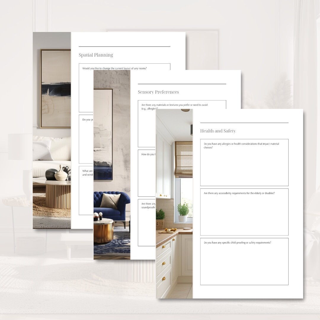 Interior Designer Client Questionnaire Template | Interior Design ...
