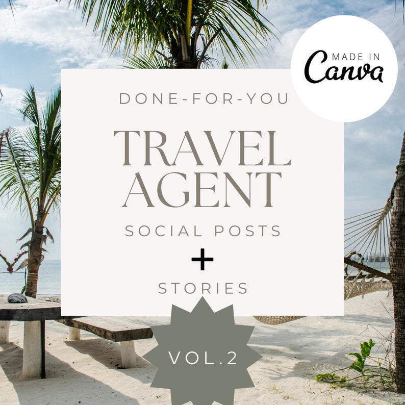Vol 2. Ready-to-post Travel Agent Social Media Kit Posts, Stories ...