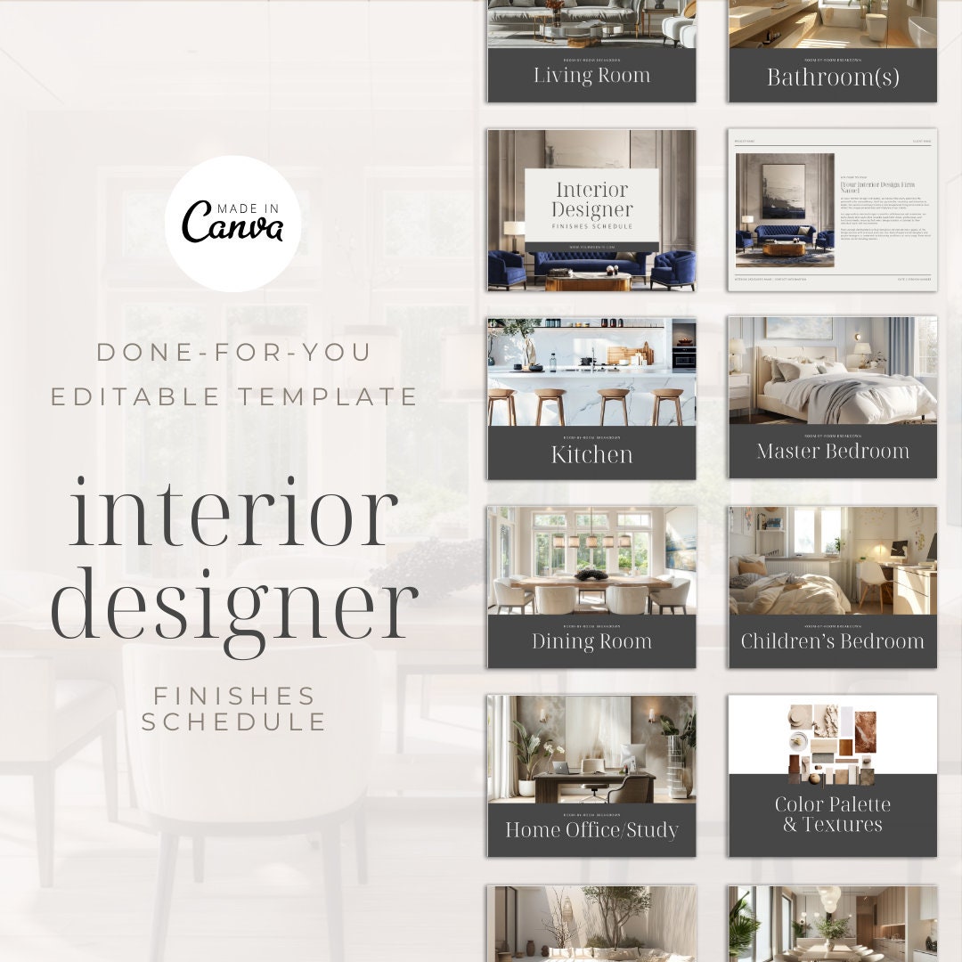 Interior Designer Finishes Schedule Template | Interior Design | Done ...