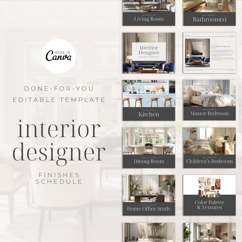 Interior Designer Finishes Schedule Template | Interior Design | Done ...