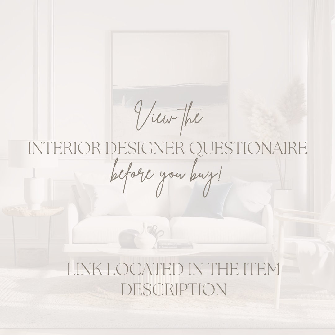 Interior Designer Client Questionnaire Template | Interior Design ...