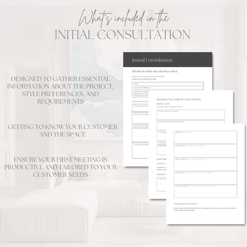 Interior Designer Services Guide Template | Interior Design | Initial ...