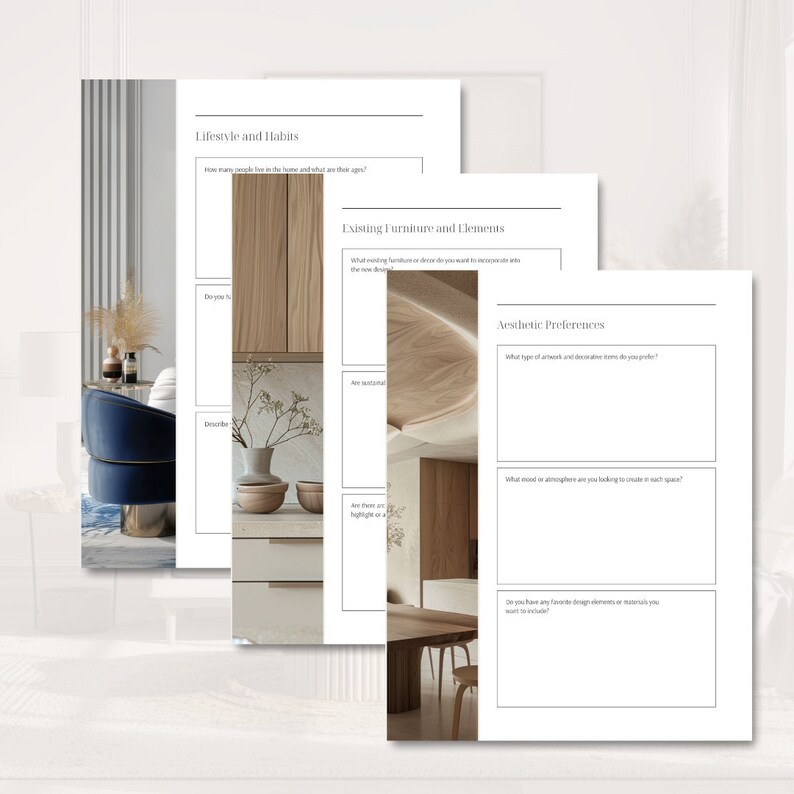 Interior Designer Client Questionnaire Template | Interior Design ...