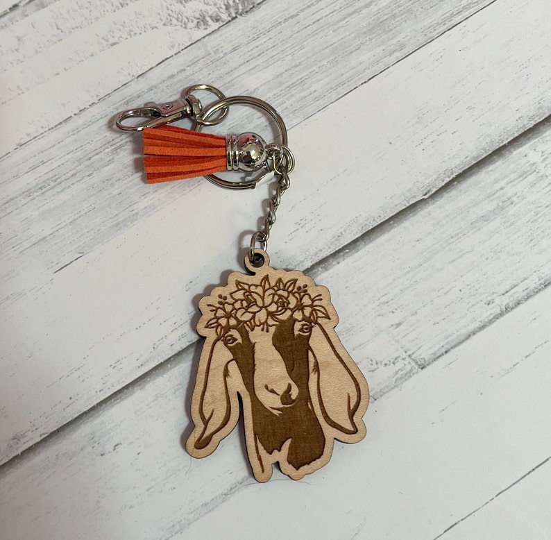 Laser Engraved Wooden Animal Keychain - Etsy