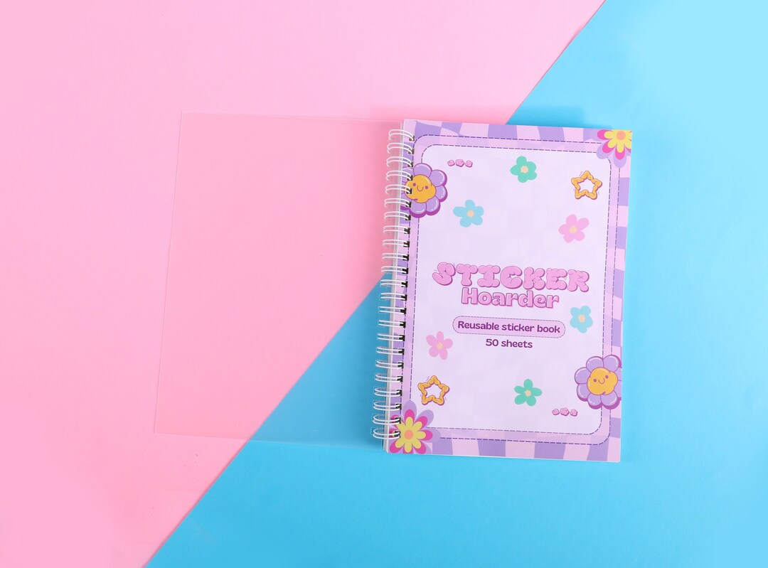 Vinyl Sticker Book Reusable Scrapbook | Stationery | Journal |bullet ...