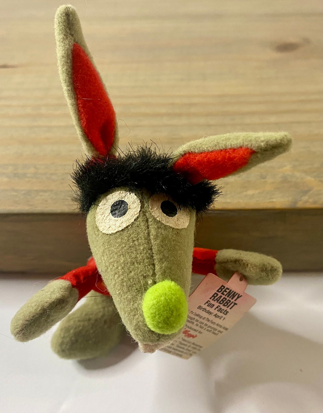 Vintage Benny Rabbit Mini Beans Plush - Sesame Street - Jim Henson ...