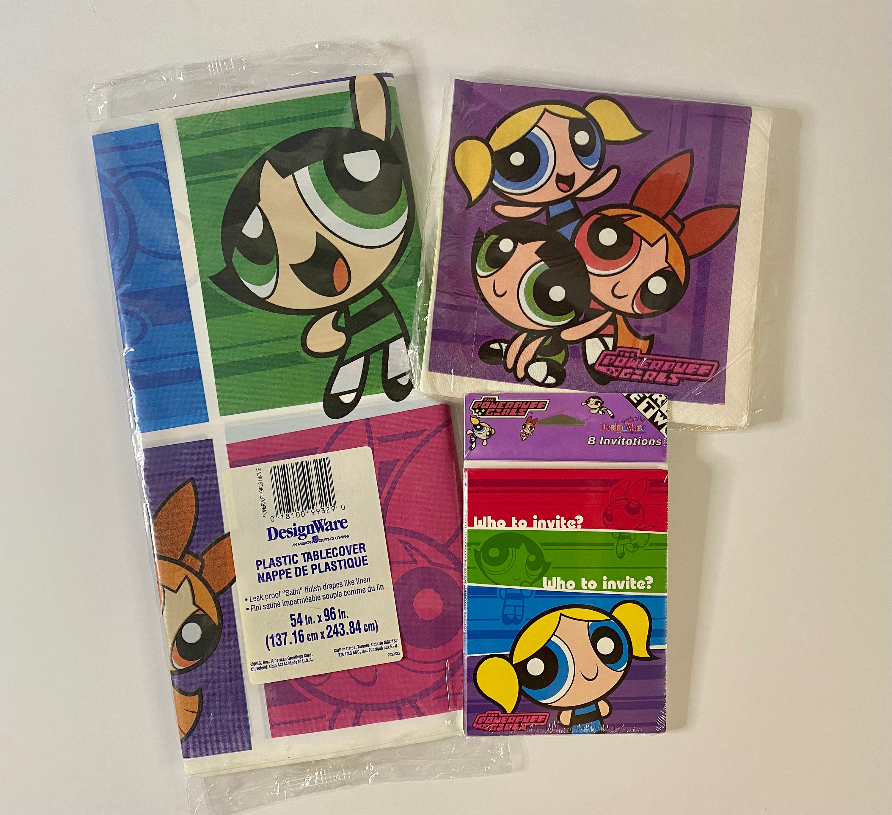 Vintage Powerpuff Girls Movie Birthday Supplies - Design Ware American ...