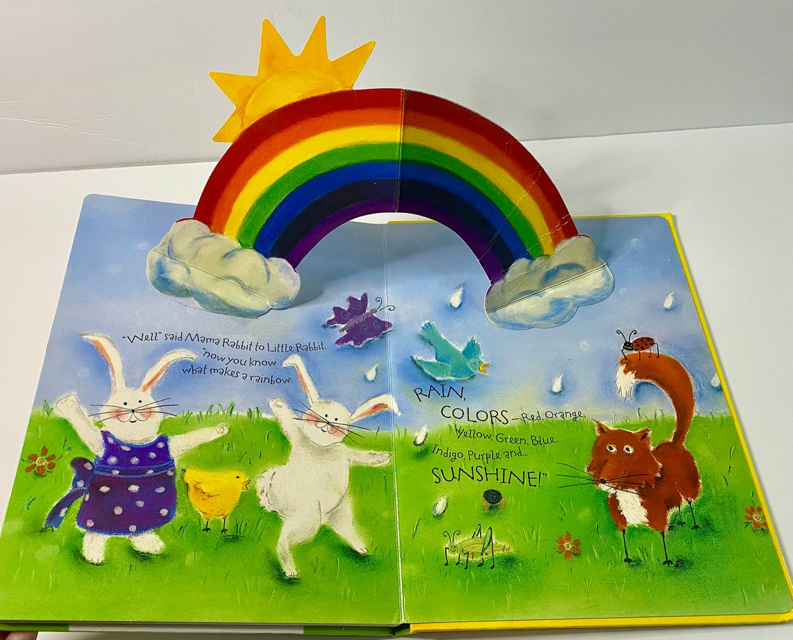 Vintage What Makes a Rainbow Book Betty Ann Schwartz Interactive Board ...