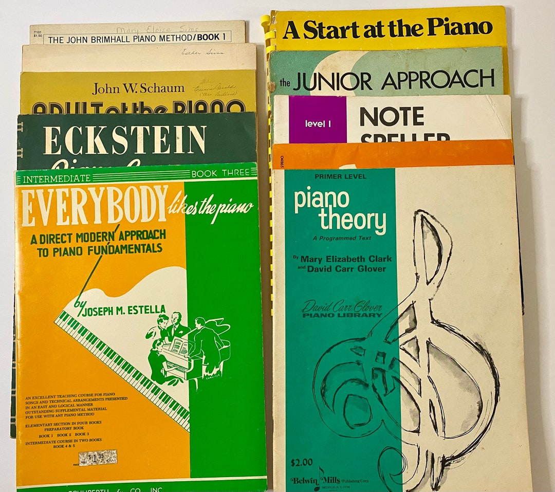 Piano Course Books - Recorder Booklet -SET of 10 - Piano Theory - Sheet ...