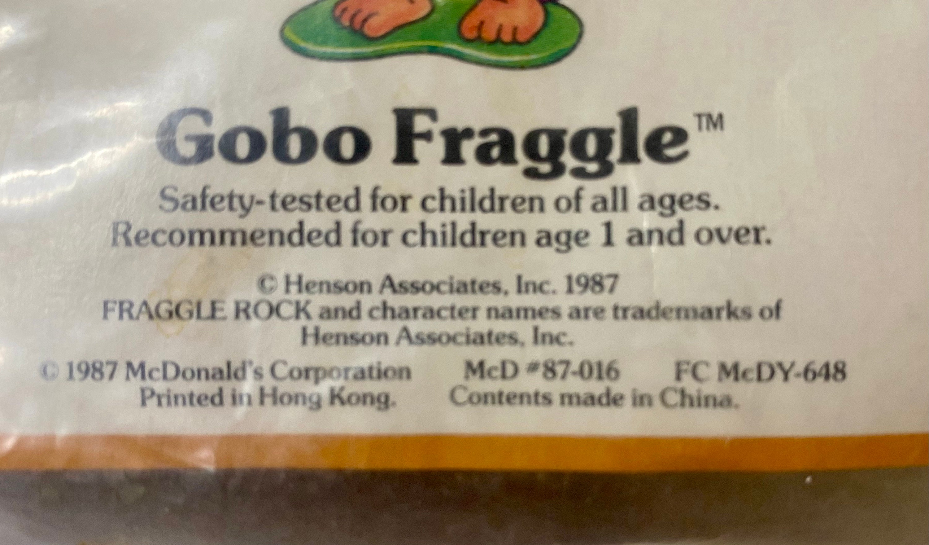 Vintage Fraggle Rock Gobo Fraggle Figure - Jim Henson - 1987 - Etsy