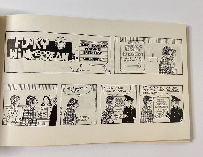 Funky Winkerbean by Tom Batiuk - Sunday Concert Book - Comics - Vintage ...
