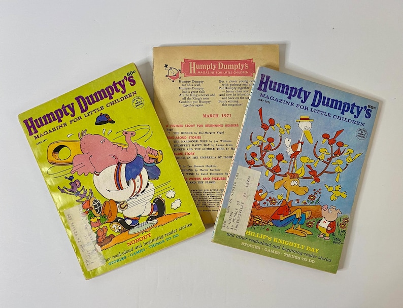 Humpty Dumpty's Magazine for Little Children Bundle - 3 Magazines ...