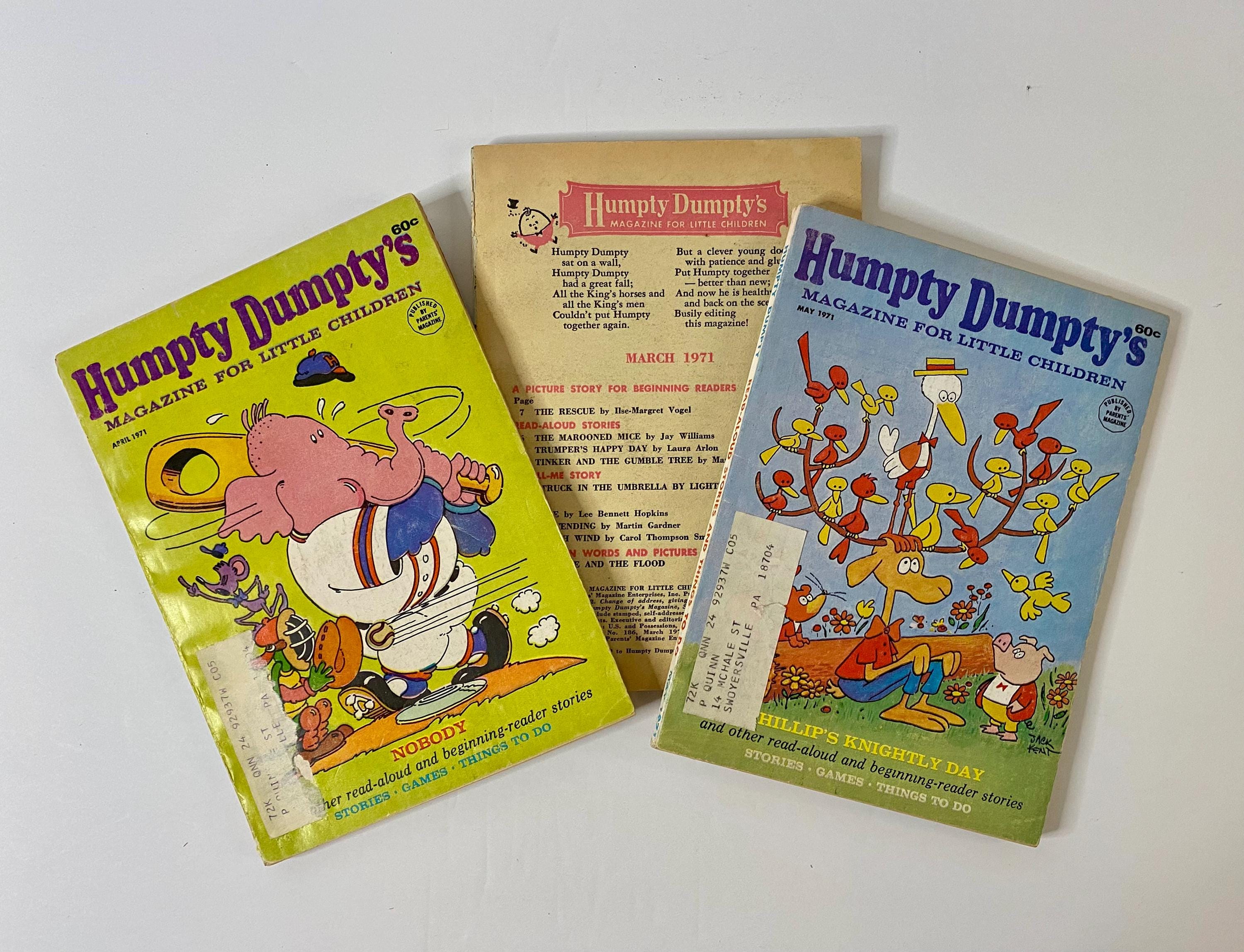 Humpty Dumpty's Magazine for Little Children Bundle - 3 Magazines ...