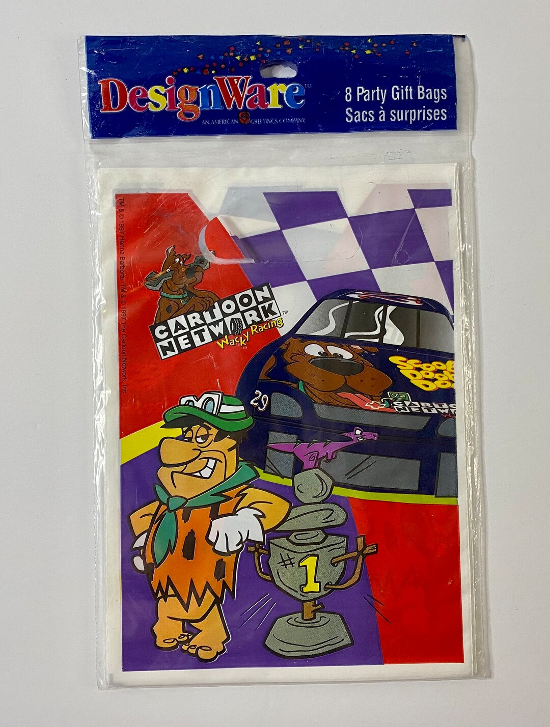 Vintage Cartoon Network Wacky Racing Gift Bags - Hanna Barbera - Etsy