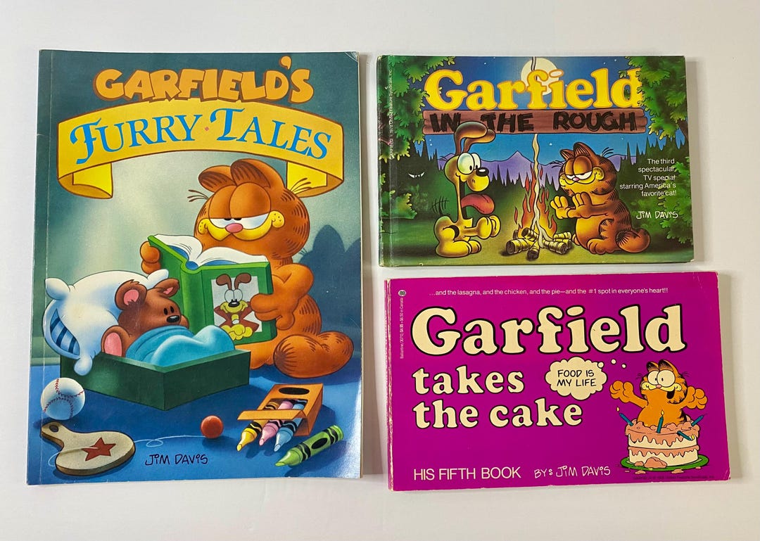 Garfield the Orange Cat Book Bundle - 3 Books - Garfield in the Rough ...