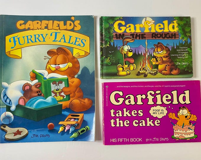 Garfield the Orange Cat Book Bundle - 3 Books - Garfield in the Rough ...