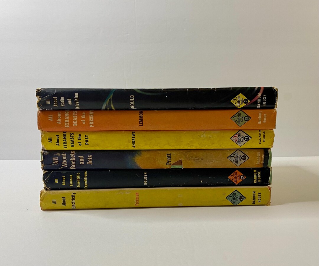 Vintage All About Books - All About Electricity - Beasts - Rockets ...