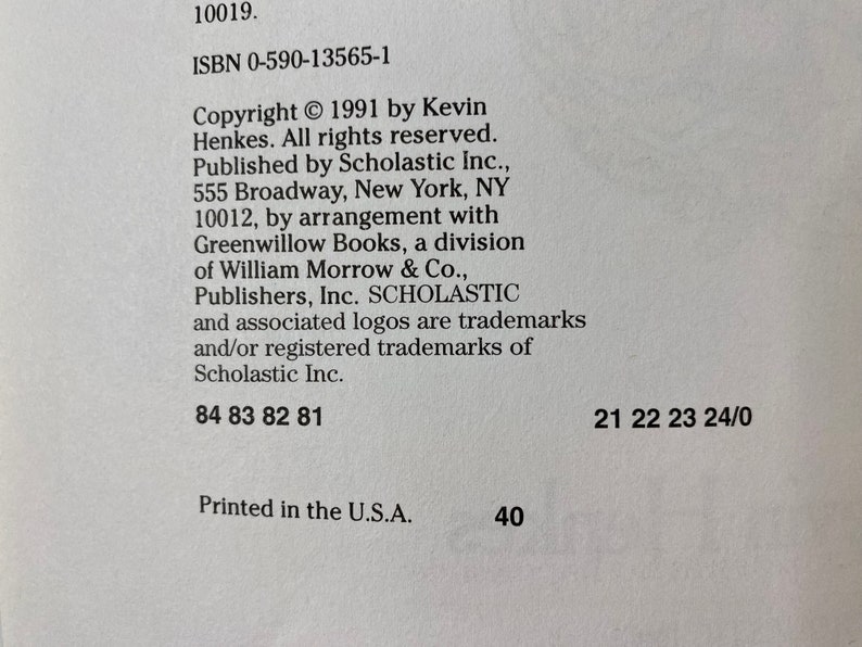 Vintage Chrysanthemum Children's Book Kevin Henkes - Etsy