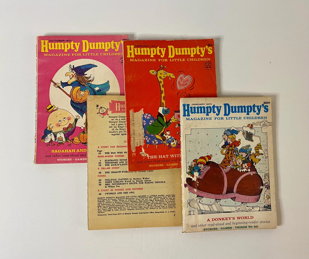 Humpty Dumpty's Magazine for Children Bundle - SET of 4 Books- Stories ...