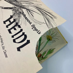 Vintage Johanna Spyri's Heidi Book - Alice Thorne - Children's Book ...