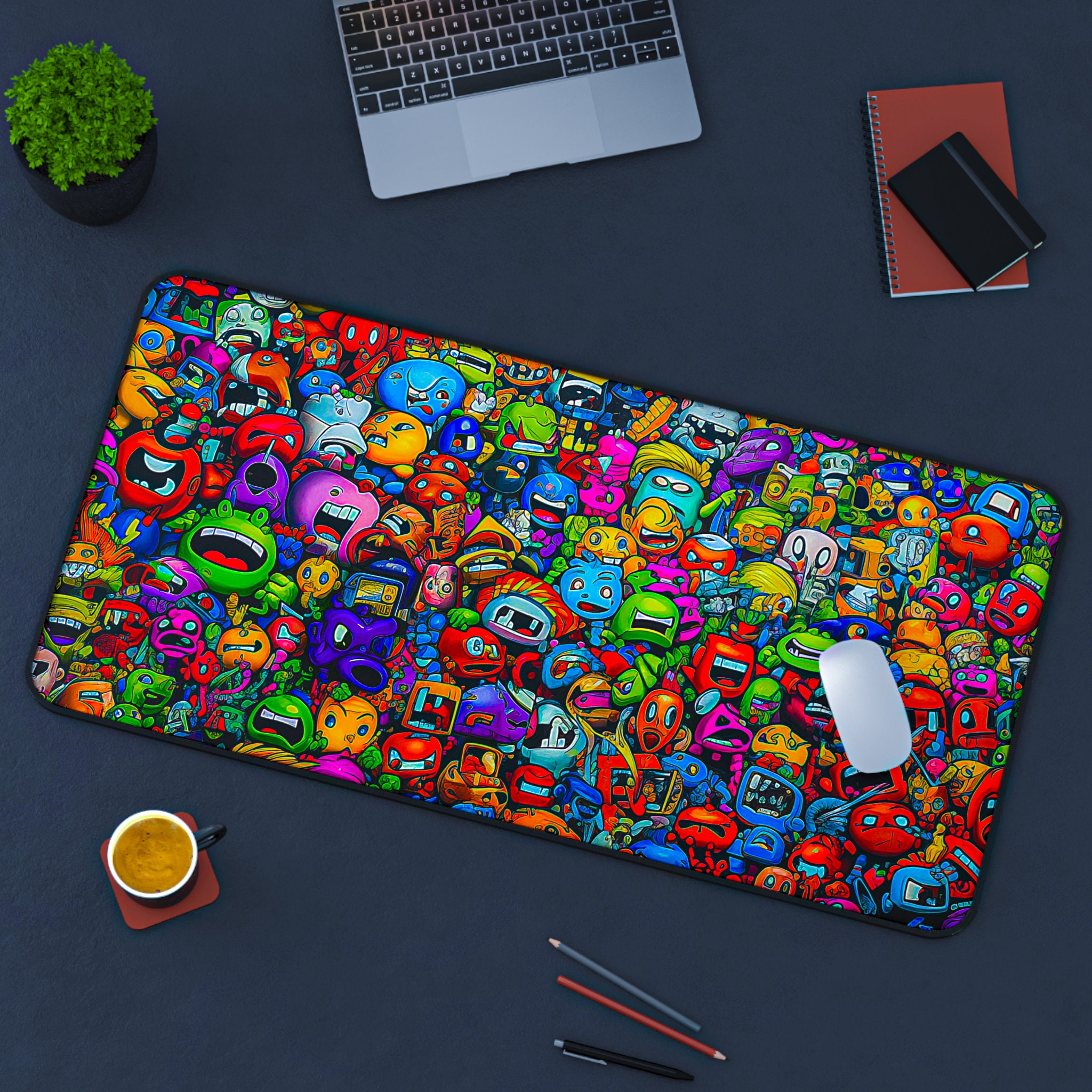 Cartoon Comic Mousepad, Gaming Sketch Funny Mousepad, Giant Mousepad ...
