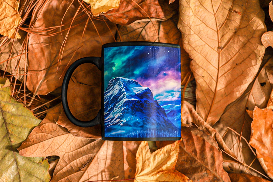 Ceramic Aurora Borealis Morphing Mug Magic Coffee Cup Northen Lights Beautiful Mug Gift Changing ...