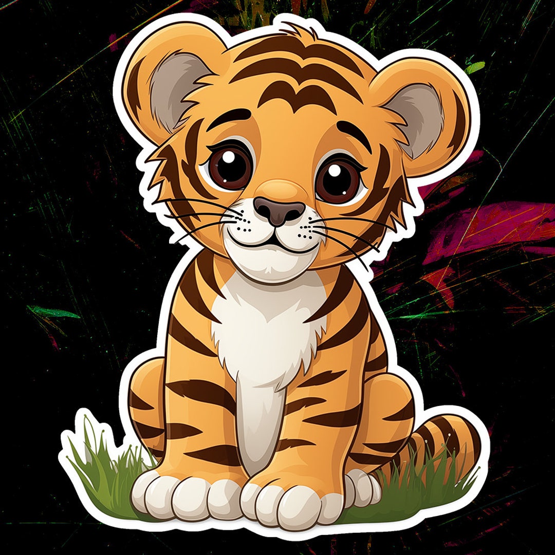 Baby Tiger Cute Cartoon Clipart, Tiger Art, Tiger Png, Tiger Clipart ...