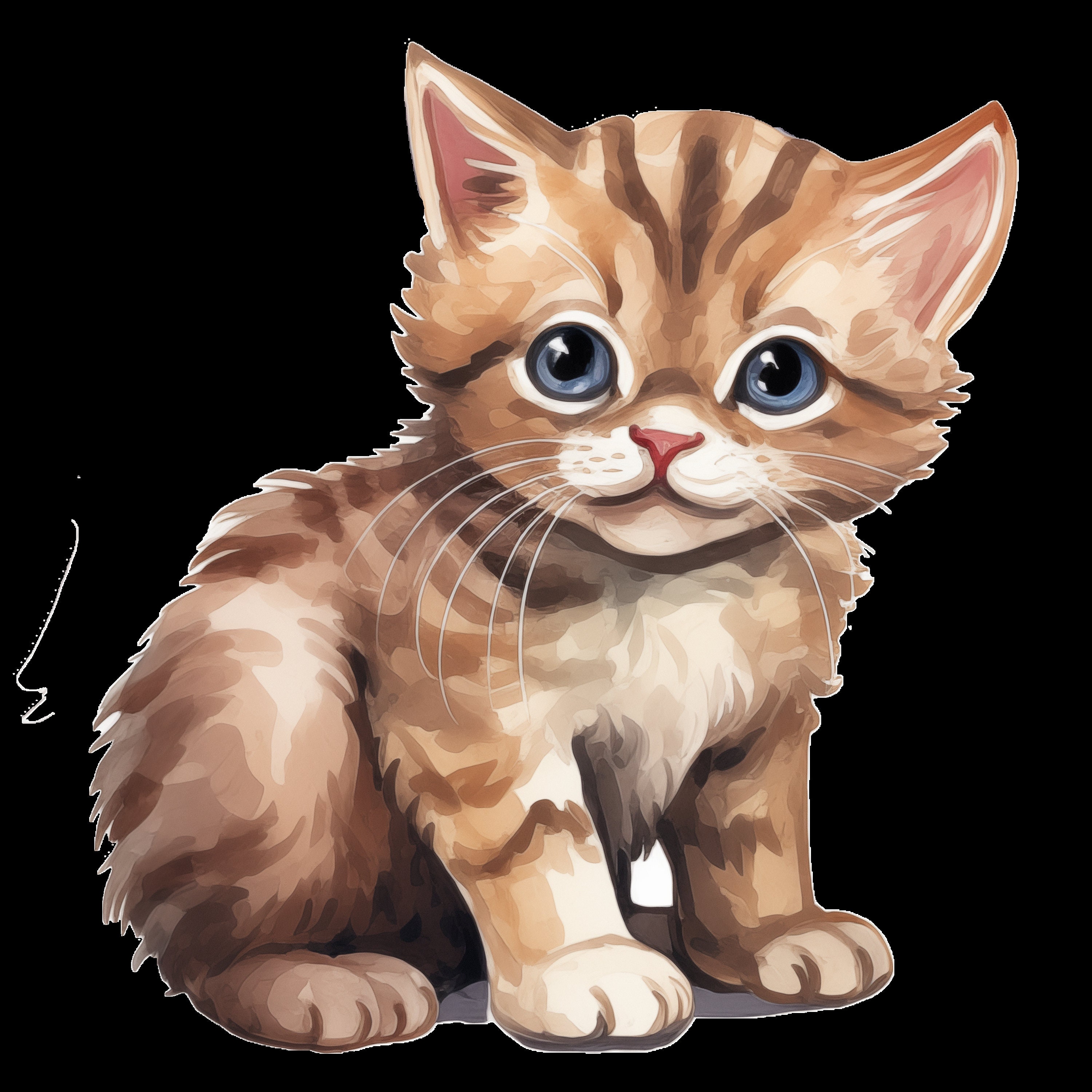 Cats Clipart Bundle 5 PNG Cute Cats PNG Perfect for Card Making ...