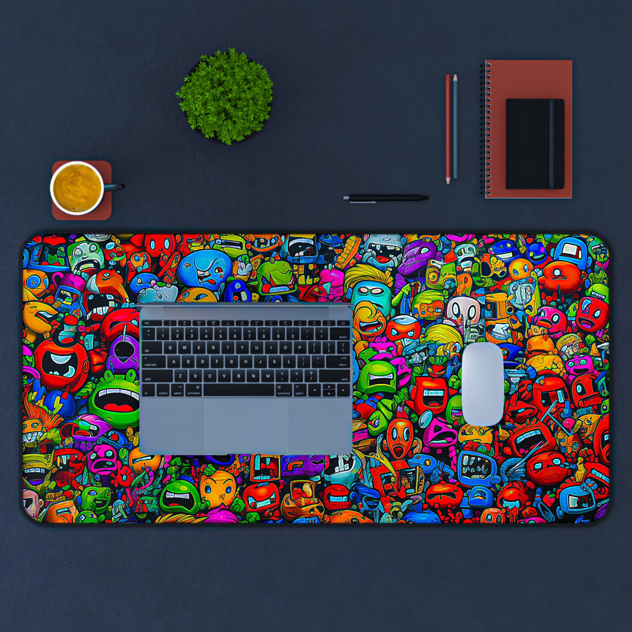 Cartoon Comic Mousepad, Gaming Sketch Funny Mousepad, Giant Mousepad ...