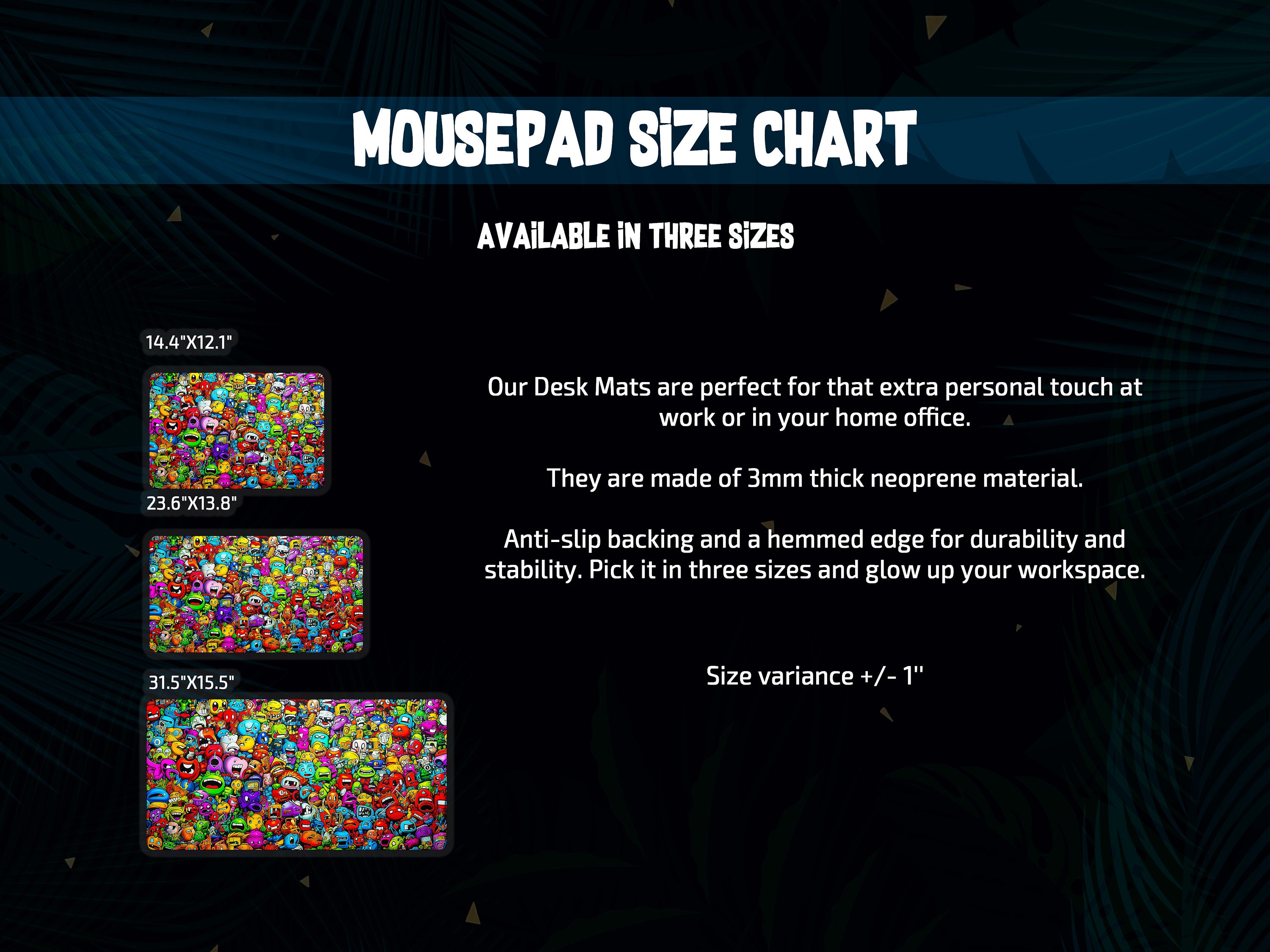 Cartoon Comic Mousepad, Gaming Sketch Funny Mousepad, Giant Mousepad ...