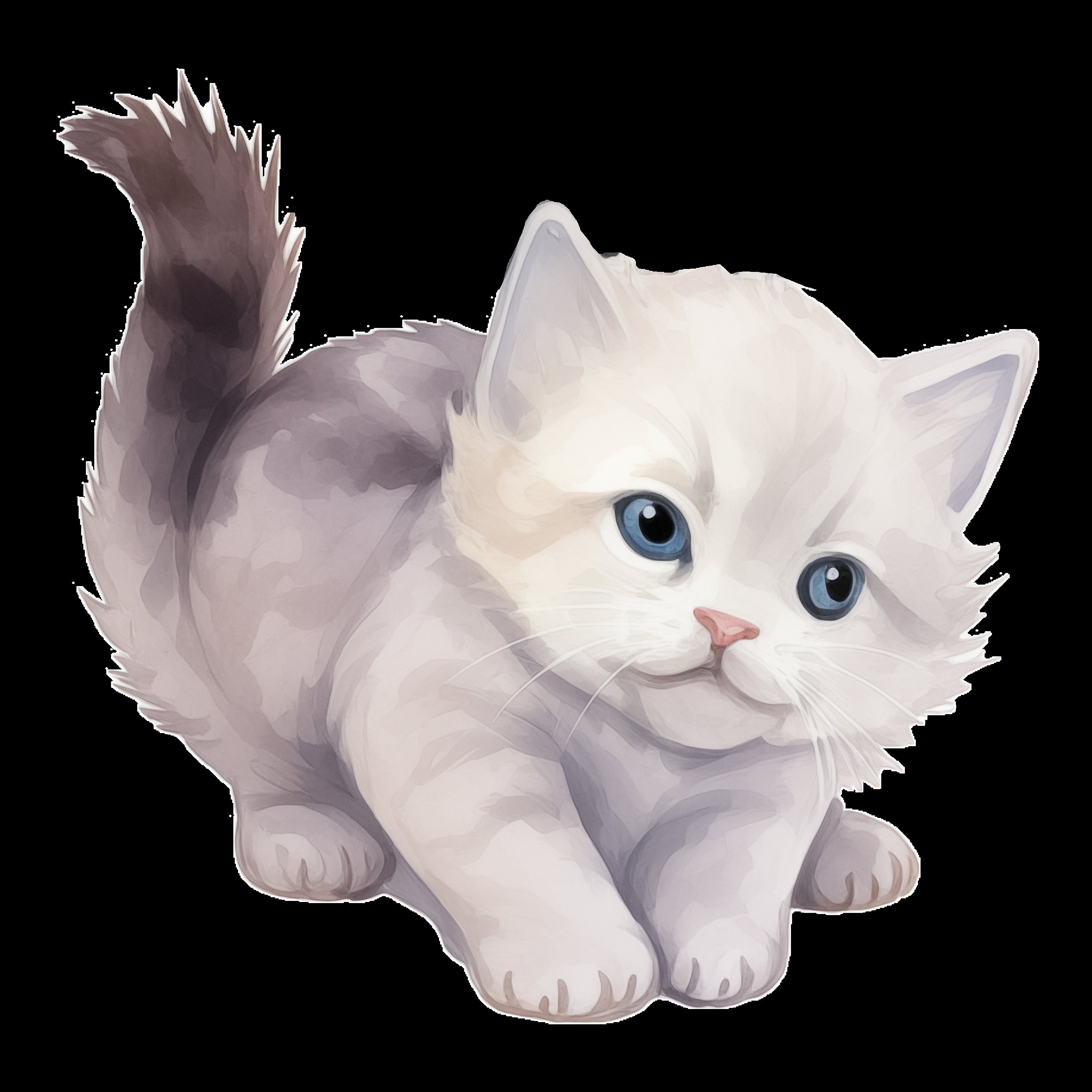 Cats Clipart Bundle 5 PNG Cute Cats PNG Perfect for Card Making ...