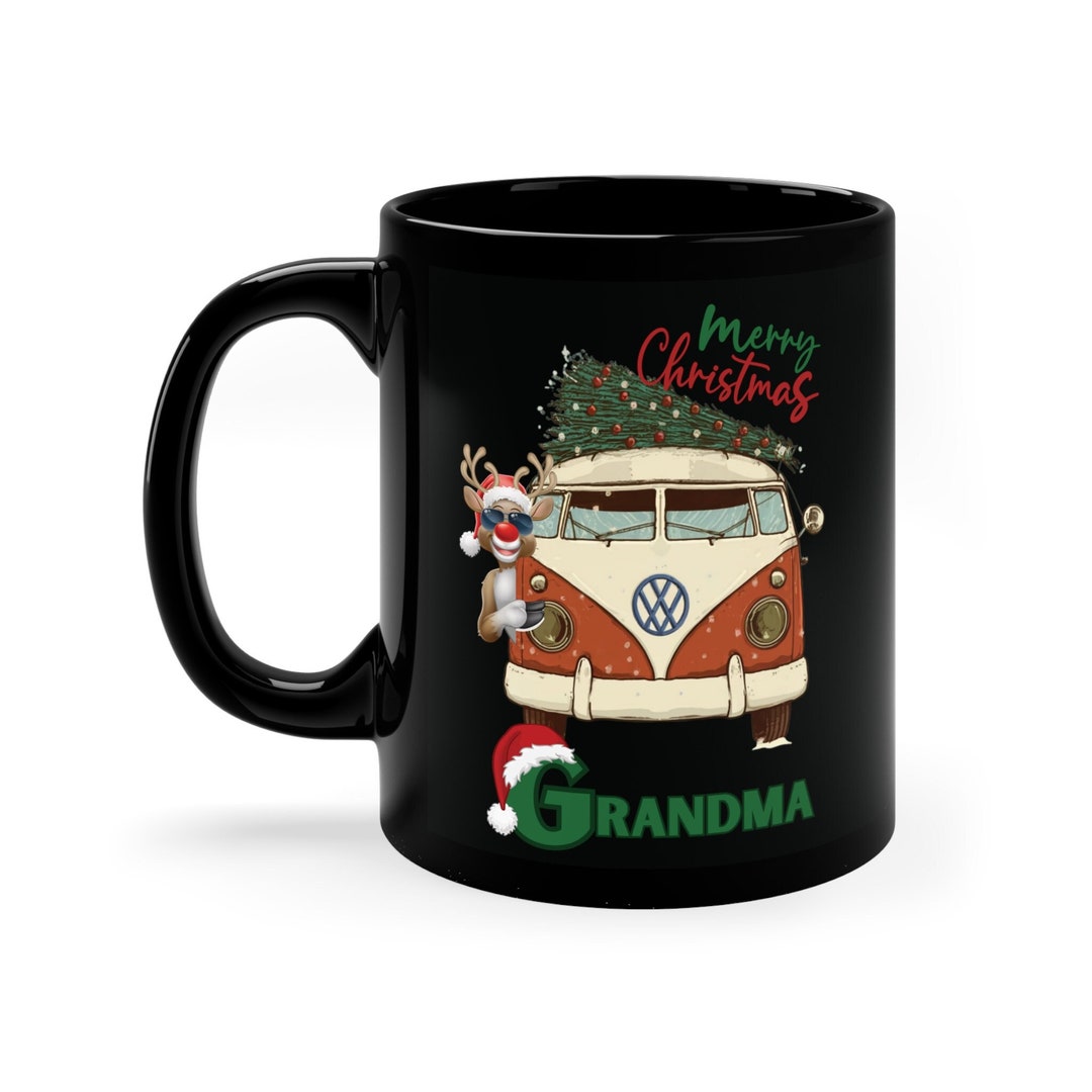 VW Bus Grandma Mug VW Bus Christmas Mug - Etsy