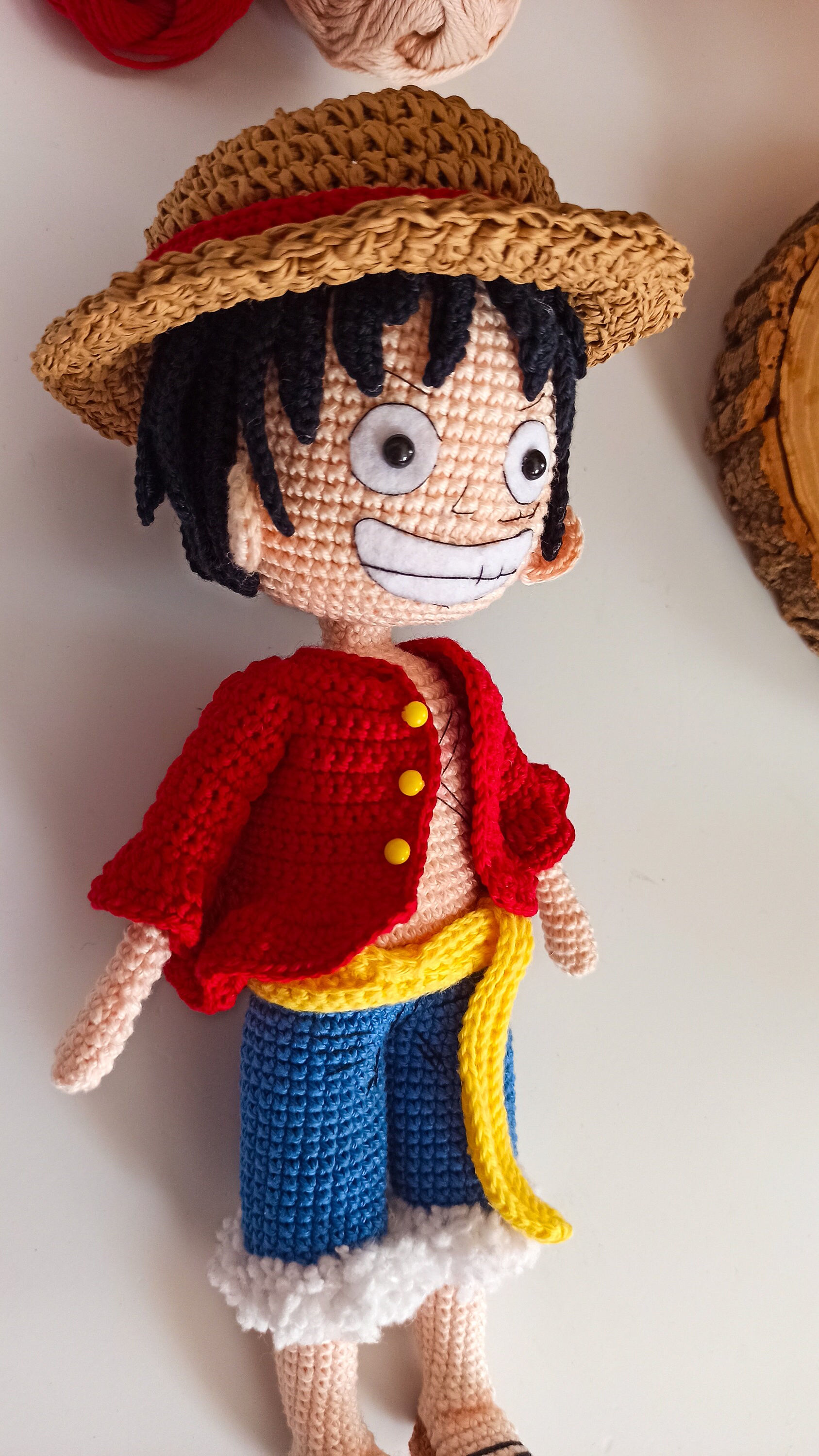 Monkey D. Luffy Crochet Pattern, Prate Crochet Doll, Amigurumi One ...