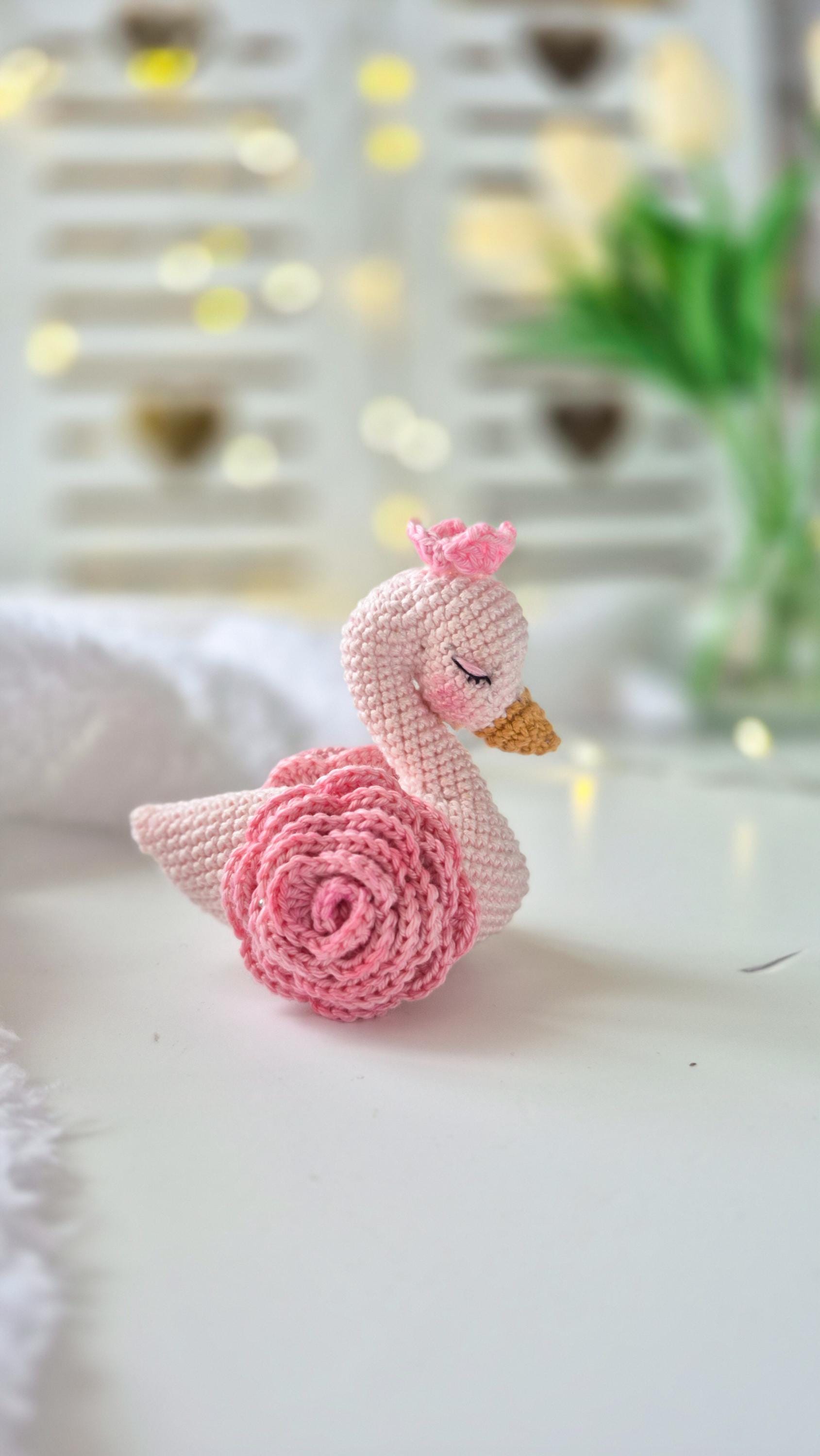 Pink Swan Crochet Pattern,amigurumi Swan,sweet Swan,swan Keychain, - Etsy