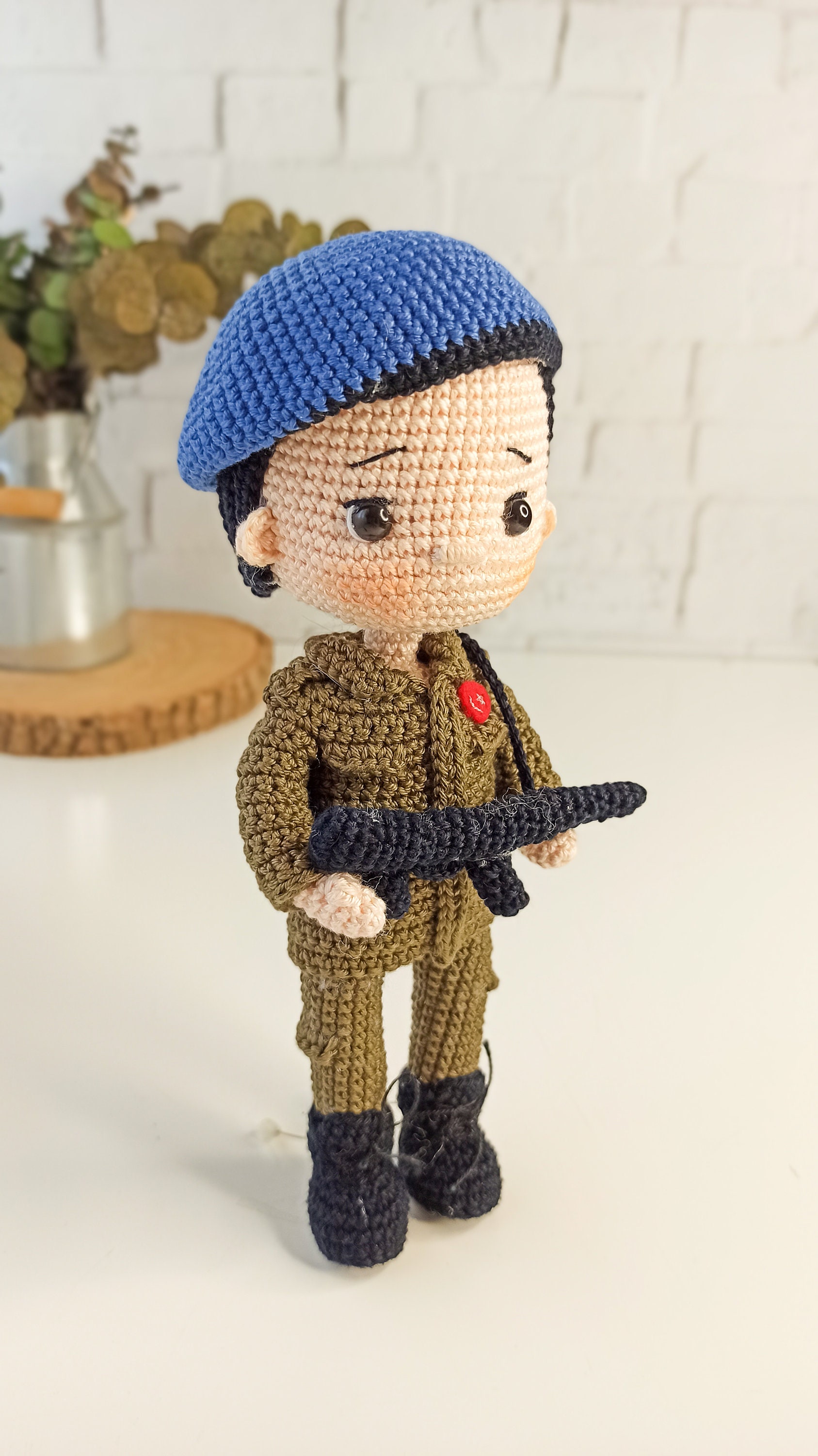 Soldier Crochet Pattern, Amigurumi Soldier, Soldier in Uniform Crochet ...