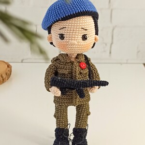 Soldier Crochet Pattern, Amigurumi Soldier, Soldier in Uniform Crochet ...