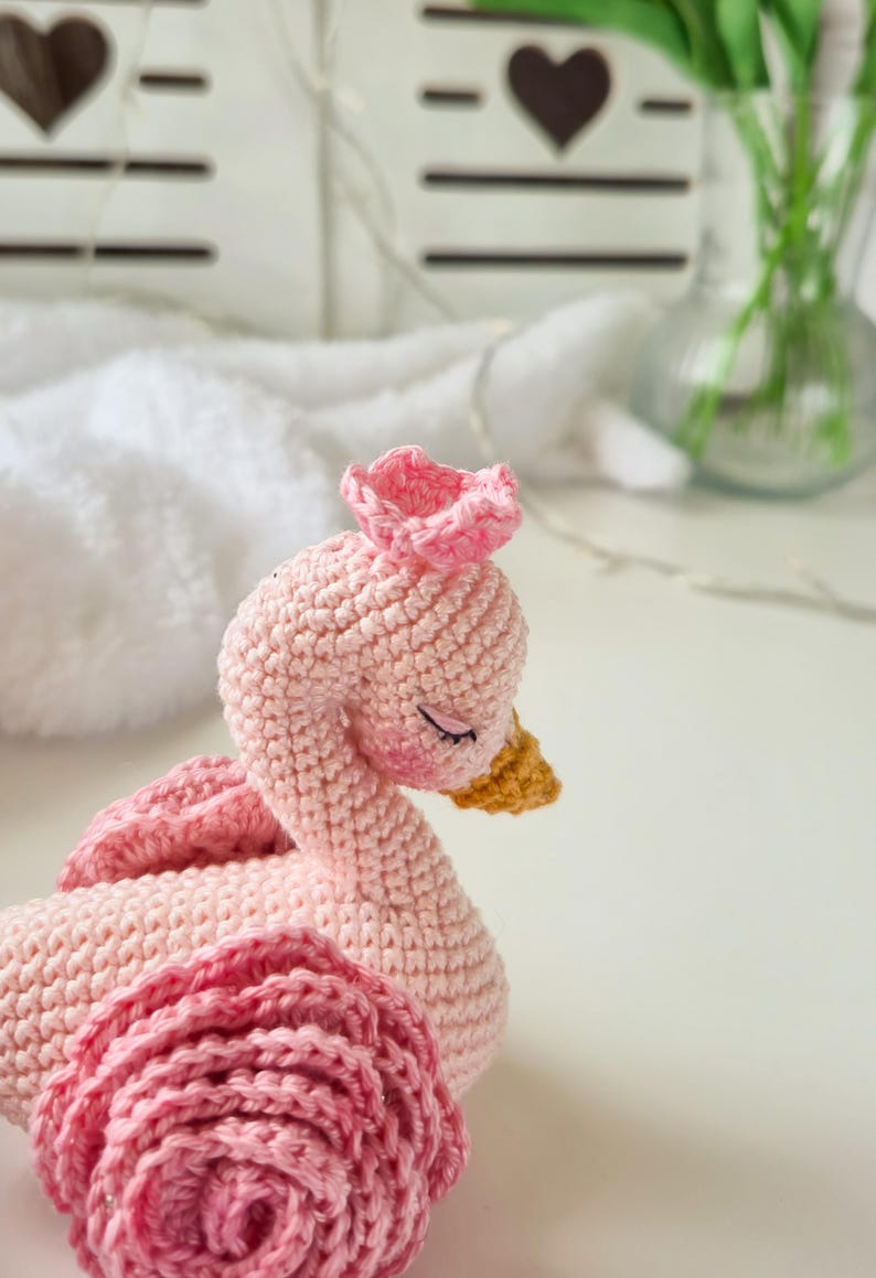Amigurumi Flamingo Crochet Pattern, Amigurumi Swan Crochet Pattern,swan ...