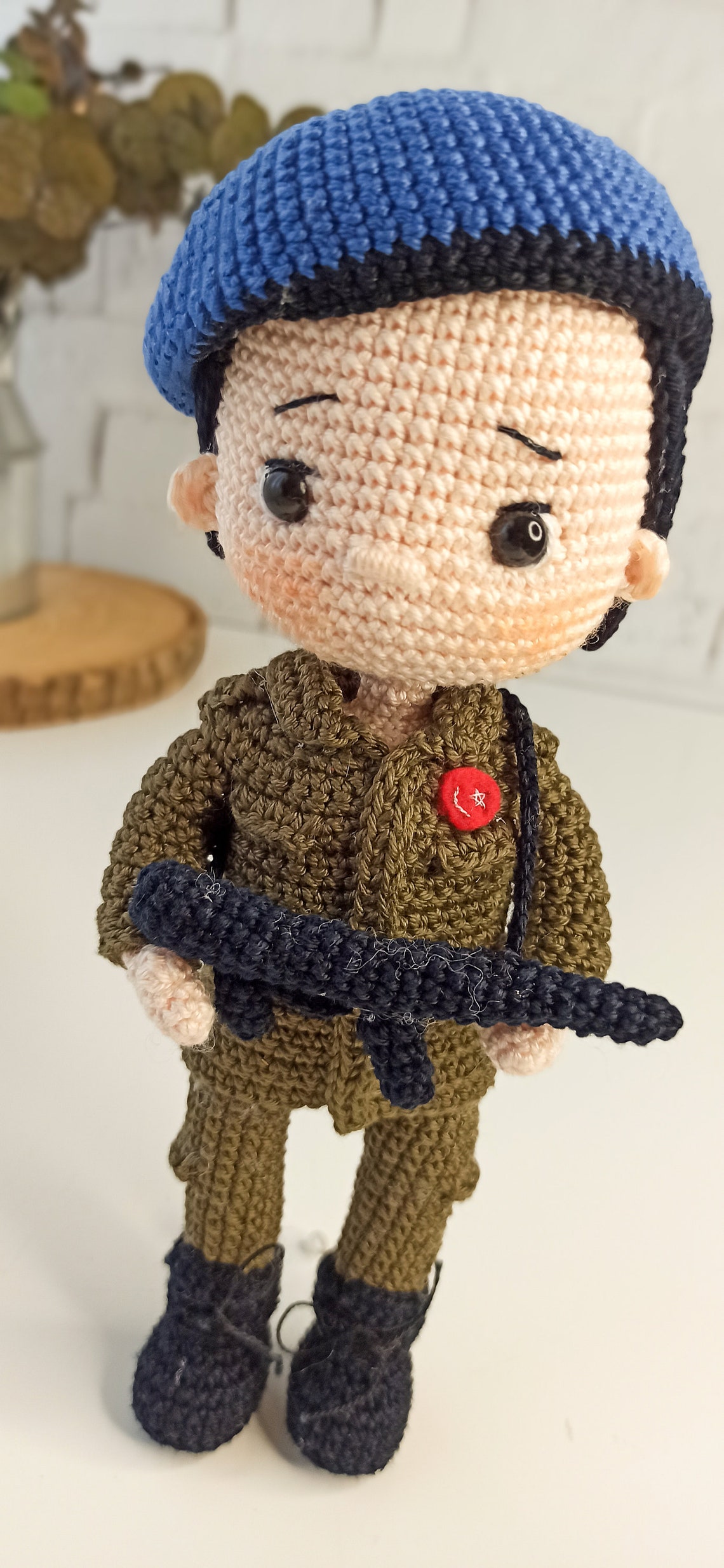 Soldier Crochet Pattern, Amigurumi Soldier, Soldier in Uniform Crochet ...