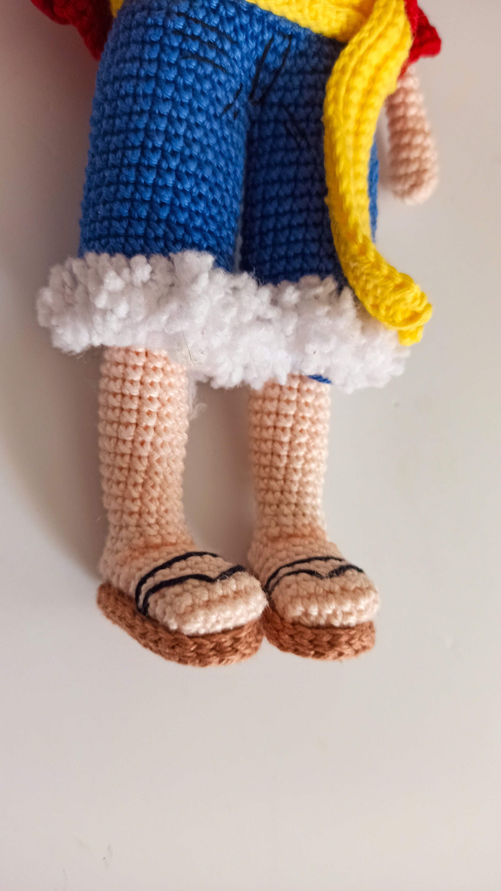 Luffy Crochet Amigurumi Doll, Pirate Crochet Doll, Amigurumi One Piece ...