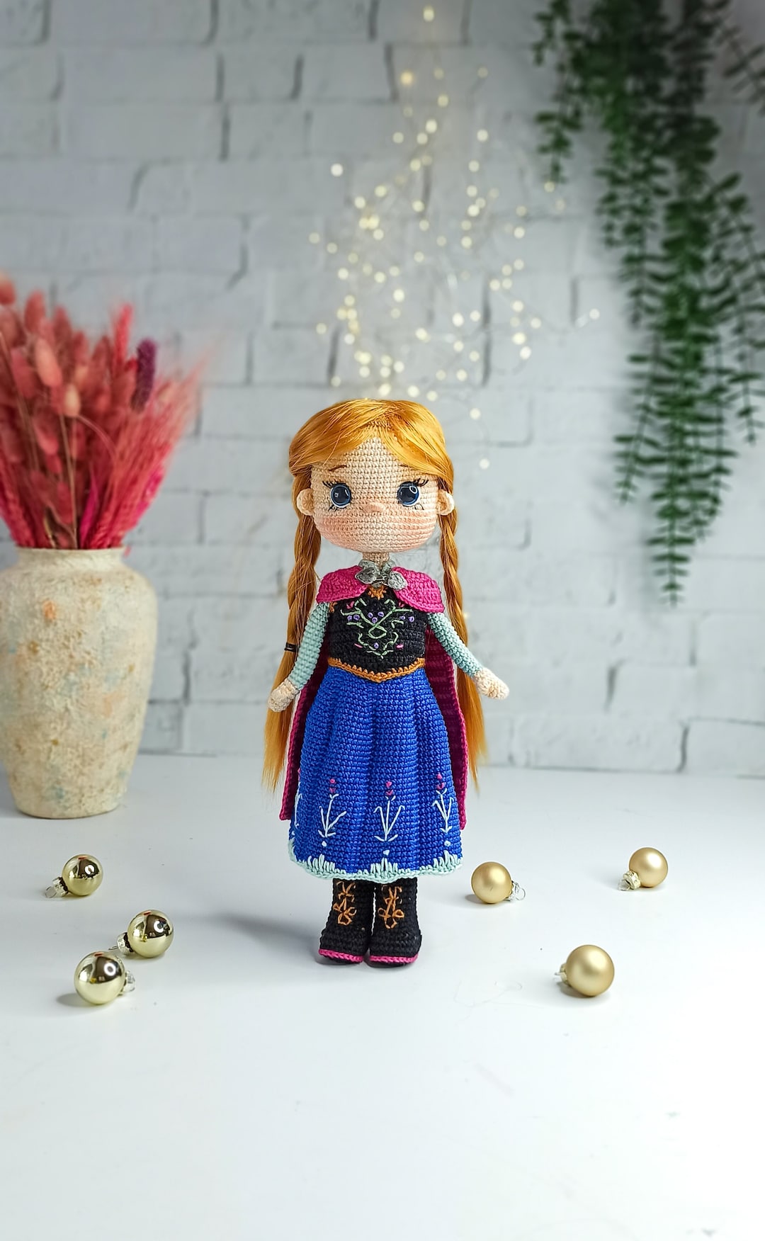Princess Anna Doll, Anna Doll, Frozen Anna, Doll - Etsy