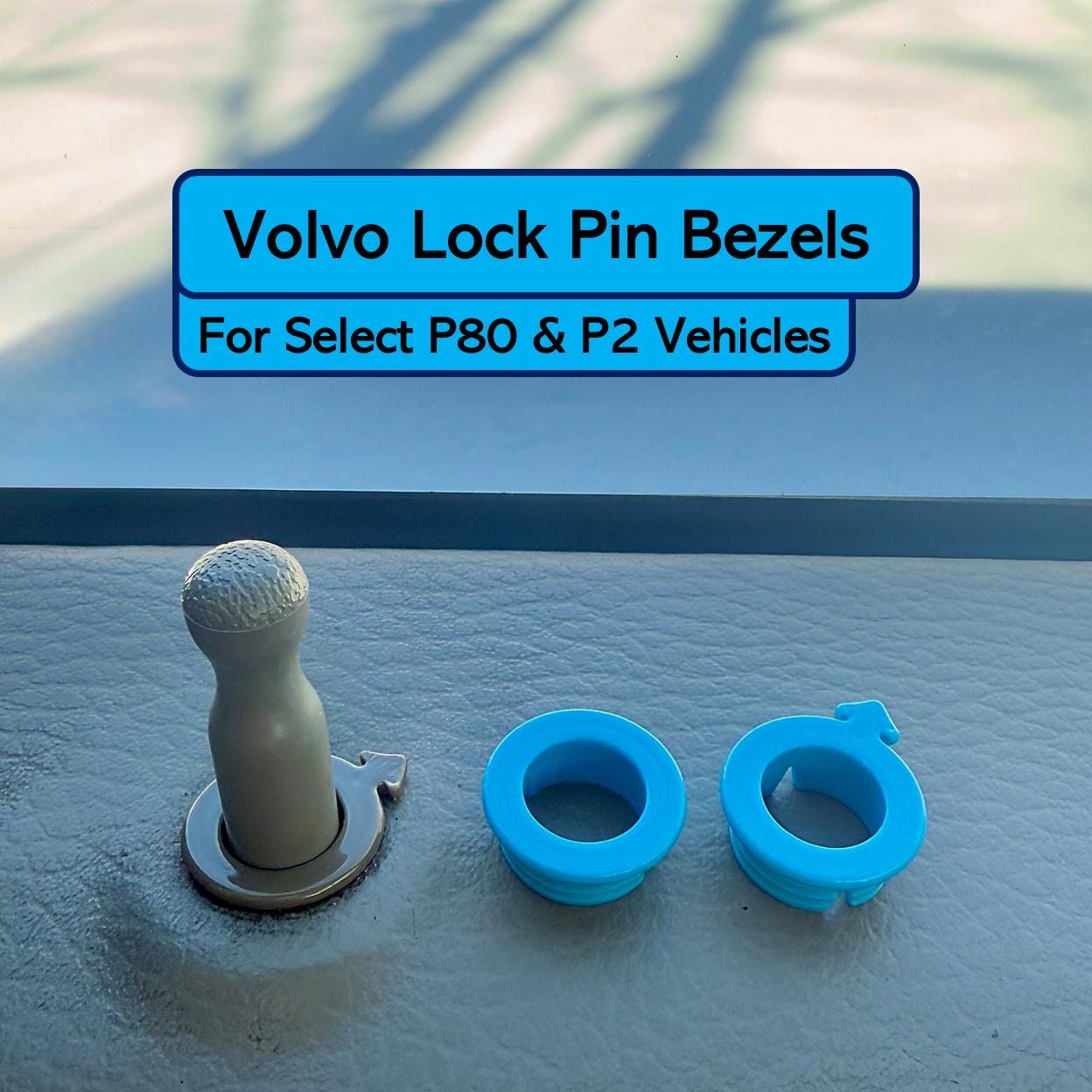 Volvo Lock Pin Bezel Set (P80, P2 Series) - Etsy